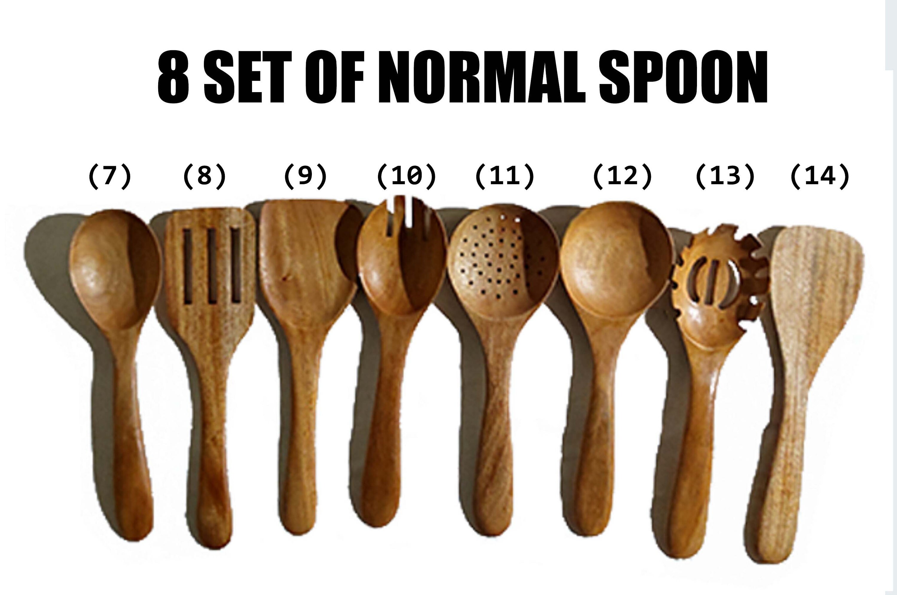 Handmade Pure Wooden Spoon Wood Cooking & Serving Spoons - Etsy
