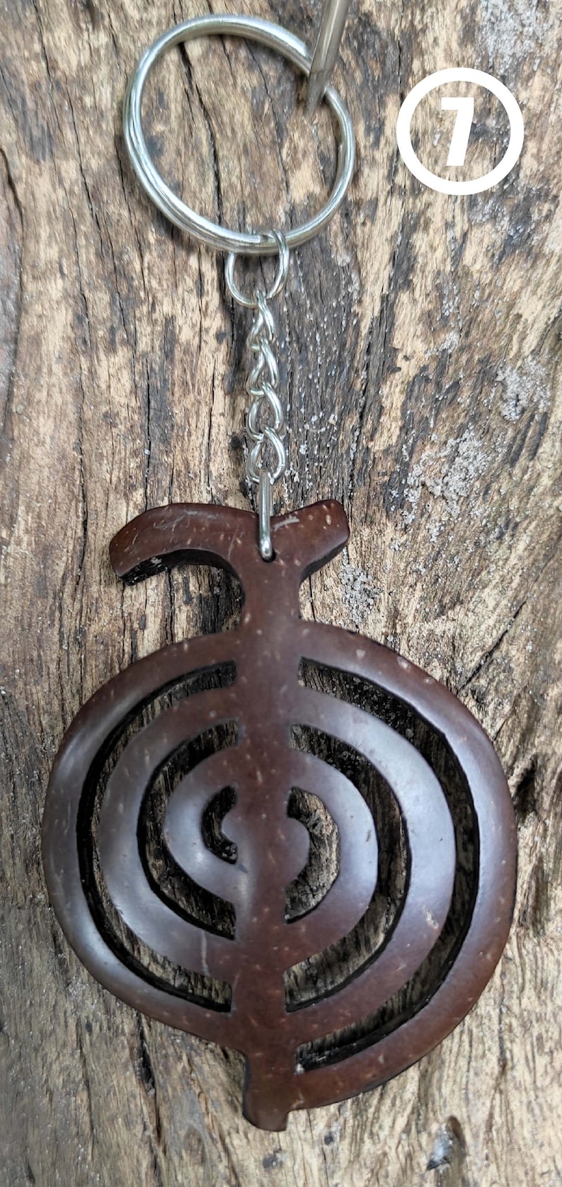 Coconut Shell Handmade Keytags Vintage Sri Lankan Coco Shell Elephant ...