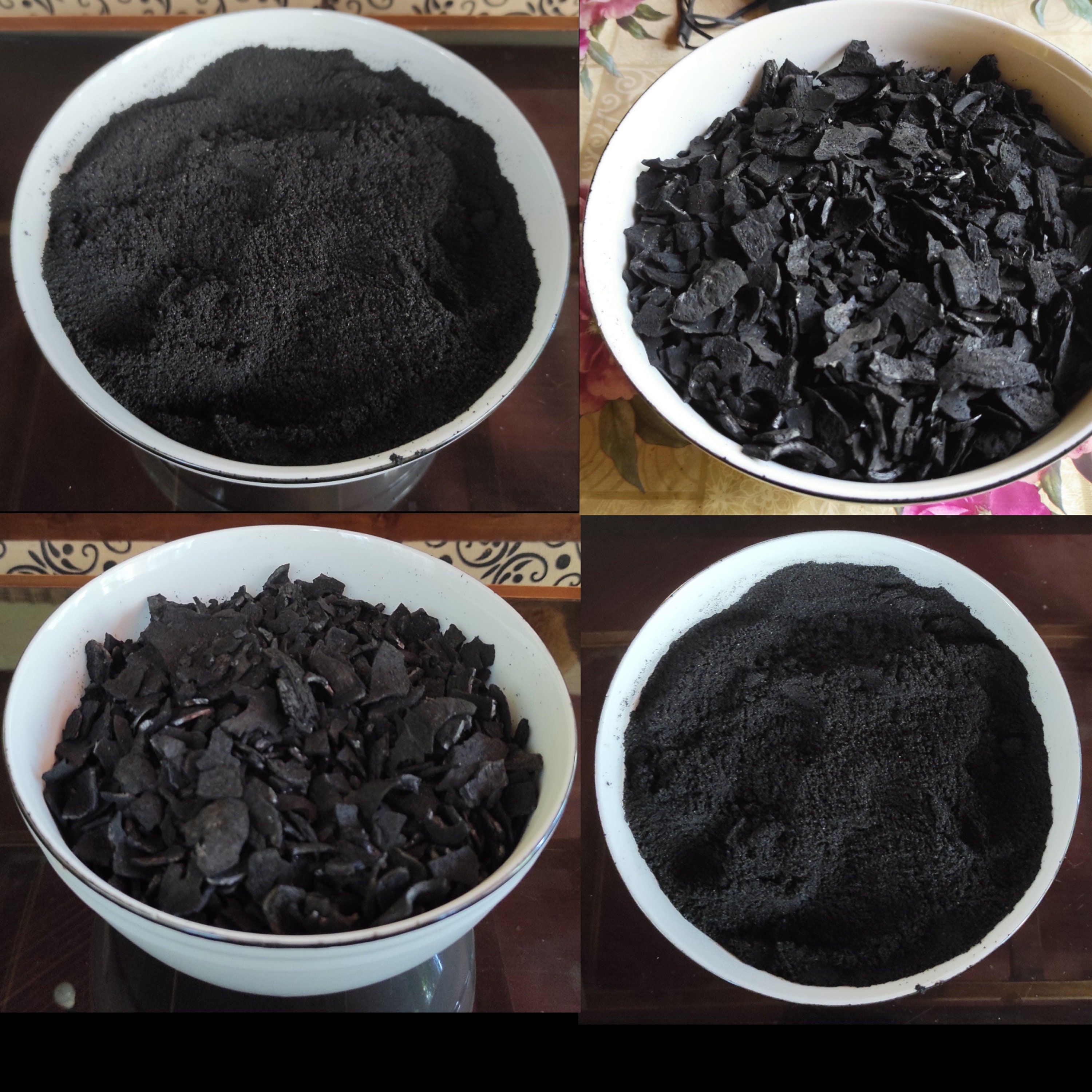 Coconut Shell Charcoal Powder Chips Pieces Active Carbon Activated ...