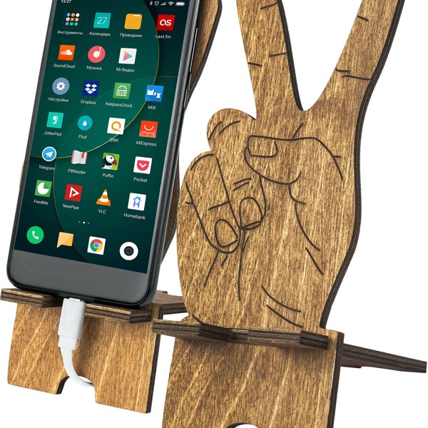 Wooden Mobile Phone Holder - Etsy