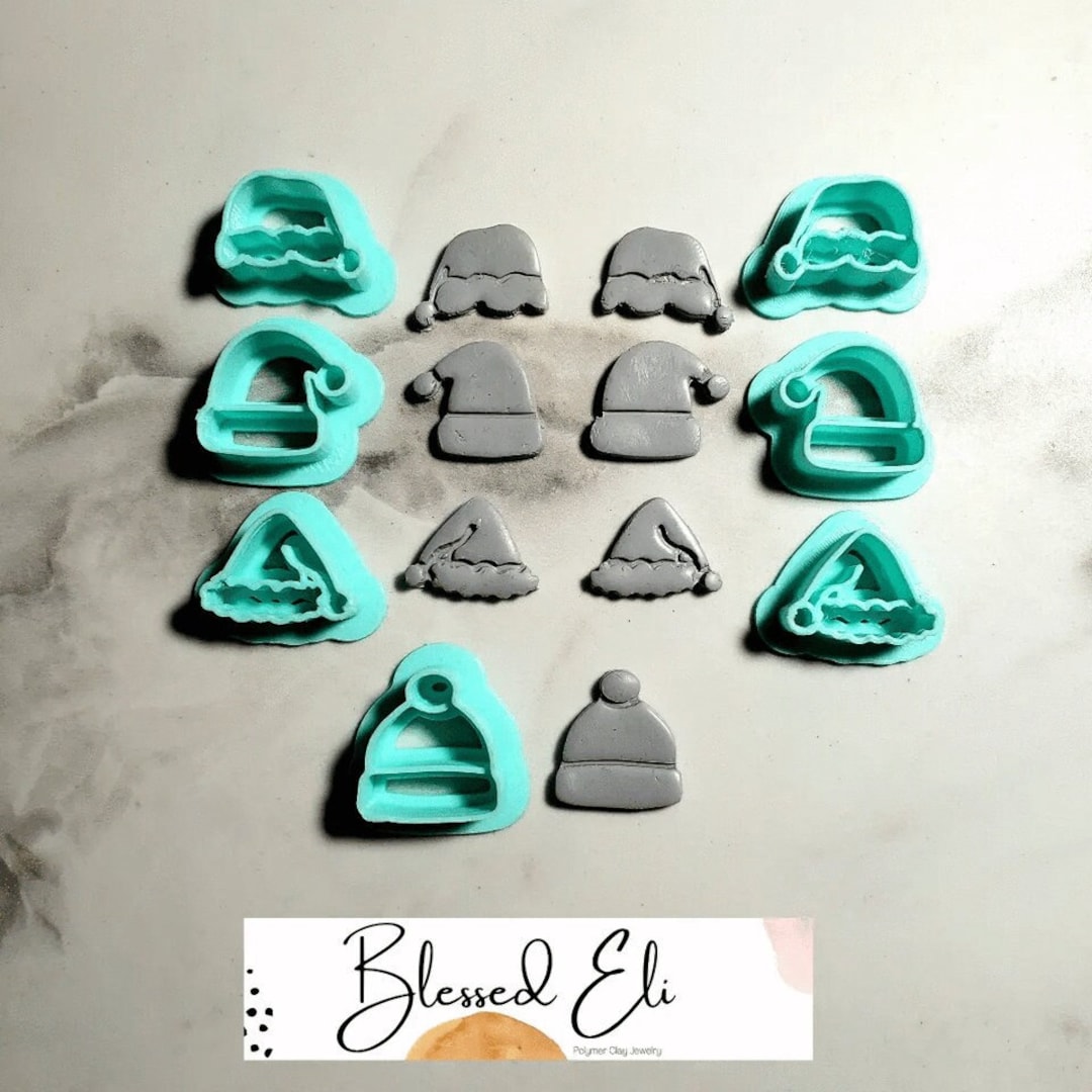 Santa Hat Variety Polymer Clay Cutters - Etsy