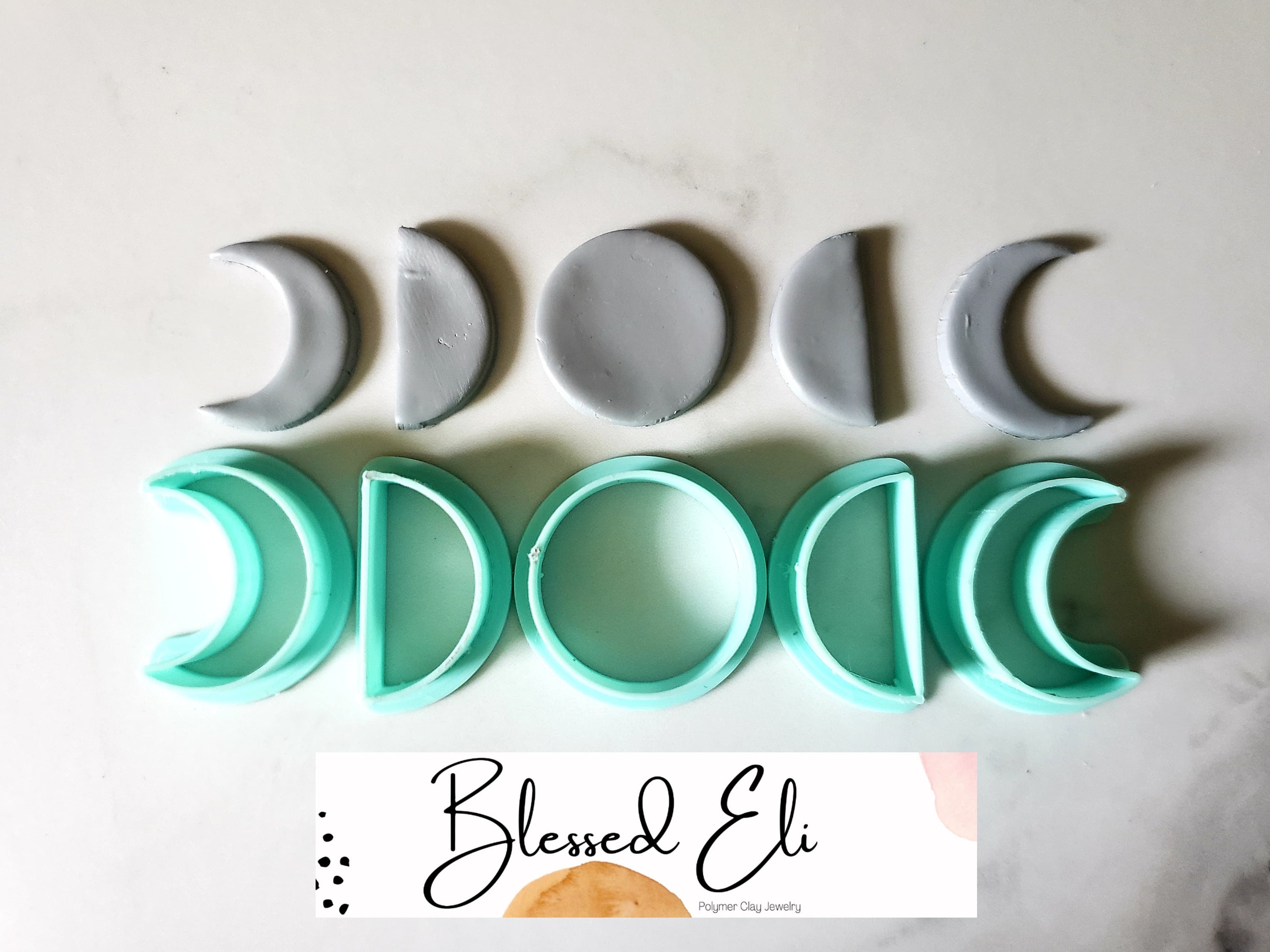 MOON PHASE Cutters Polymer Clay Cutters Moon Phase in | Etsy