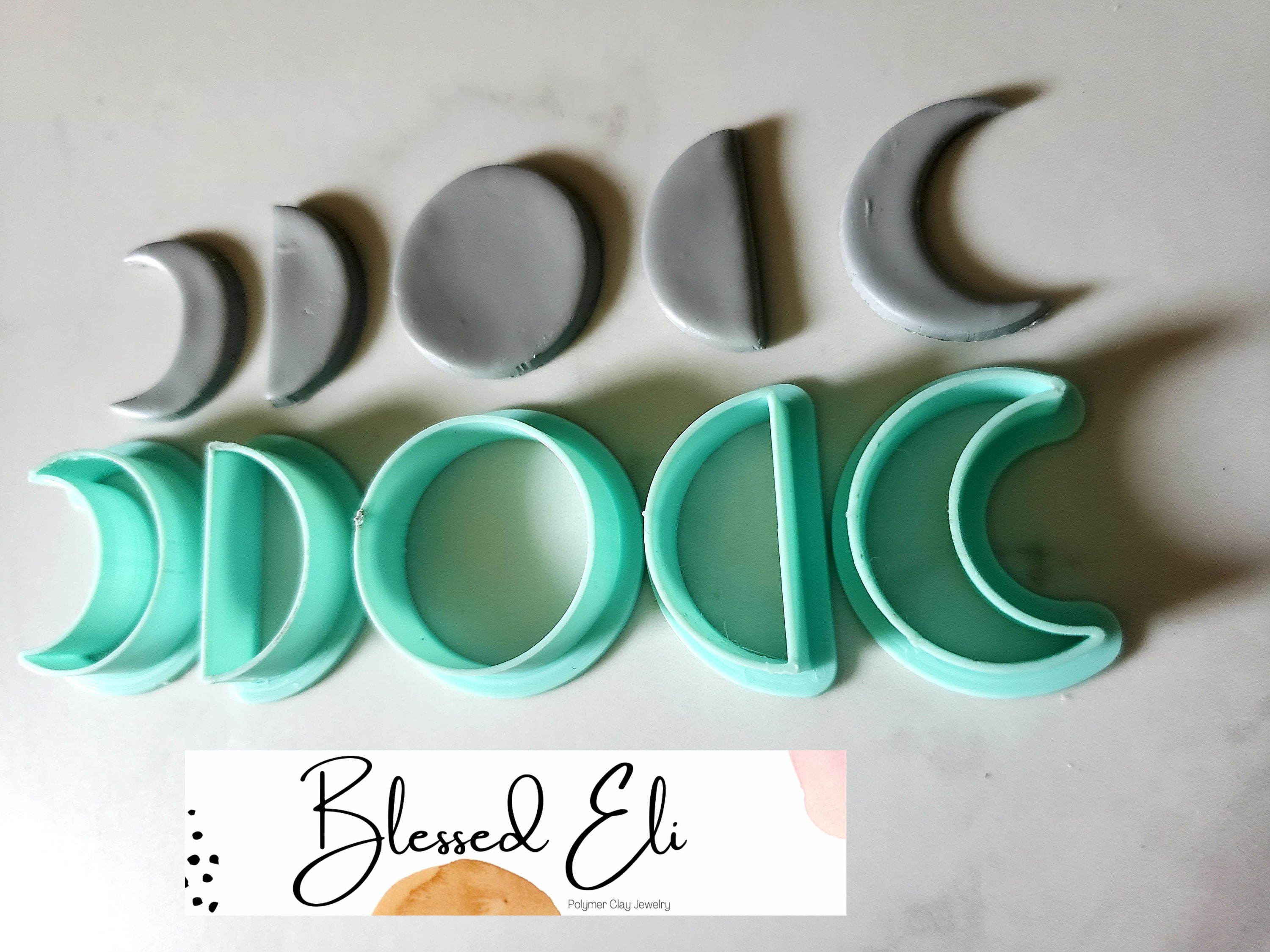 MOON PHASE Cutters Polymer Clay Cutters Moon Phase in | Etsy