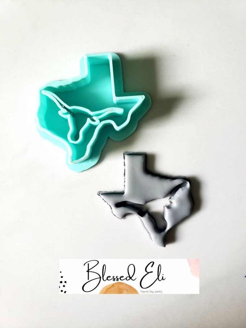 TEXAS LONGHORN A&M Polymer Clay Cutter Texas Outline - Etsy