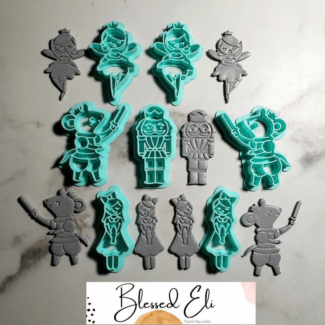 Nutcracker Ballet Polymer Clay Cutters- Princess, Mouse Prince, Fairy ...