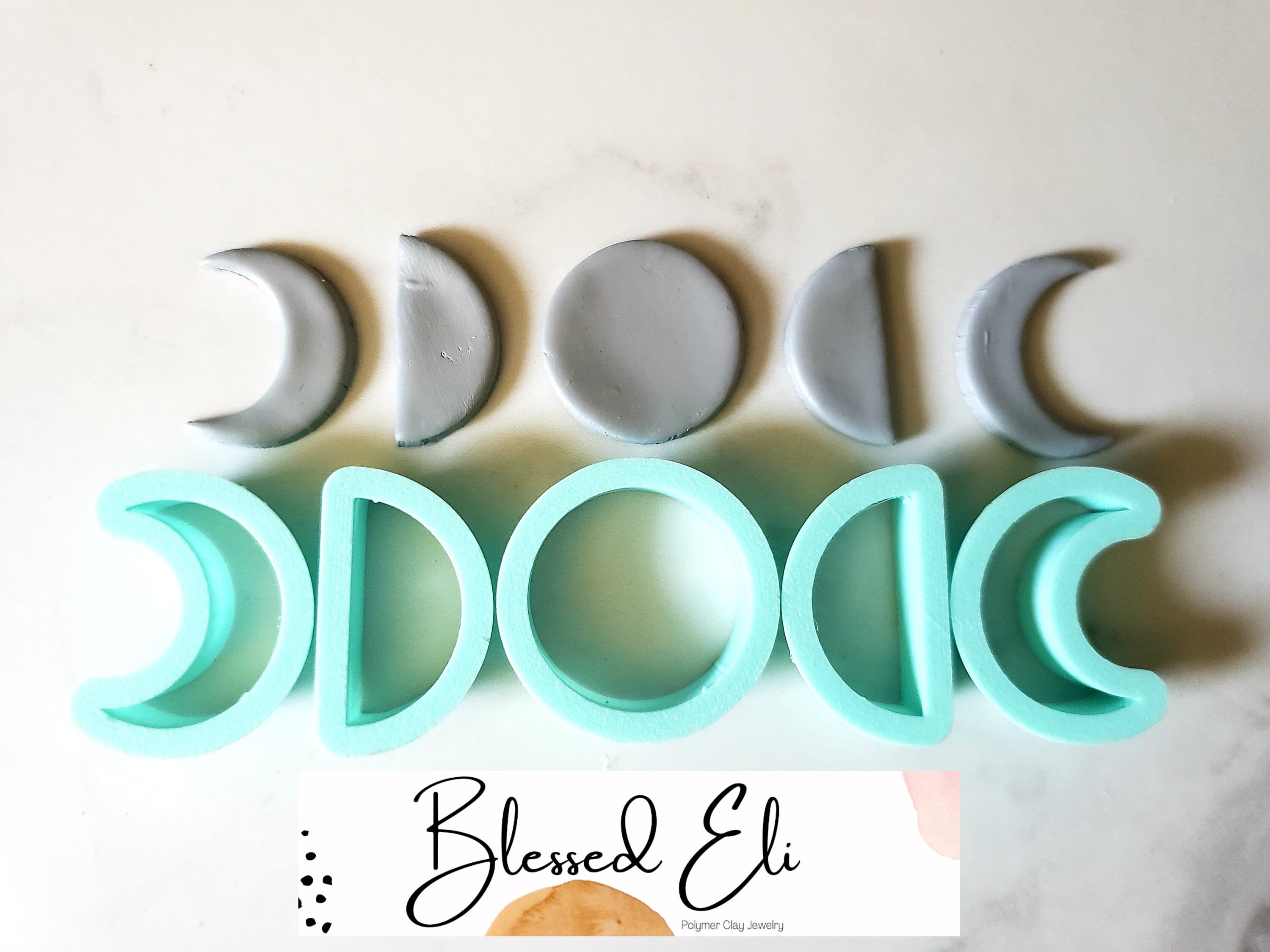 MOON PHASE Cutters Polymer Clay Cutters Moon Phase in | Etsy