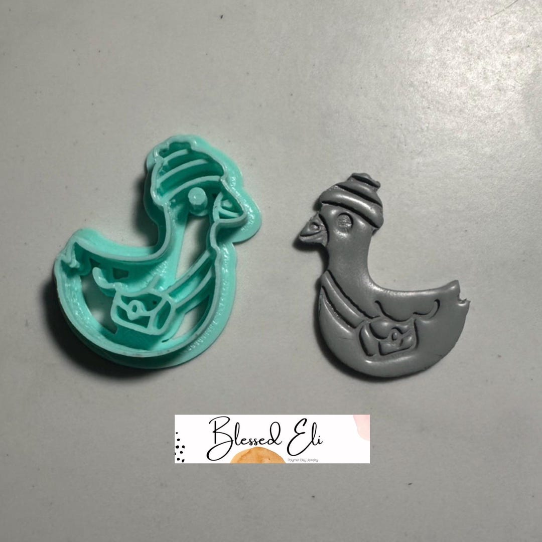 Goose/duck Fall Outfit Charater- Polymer Clay Cutter/stamp Silly Goose ...
