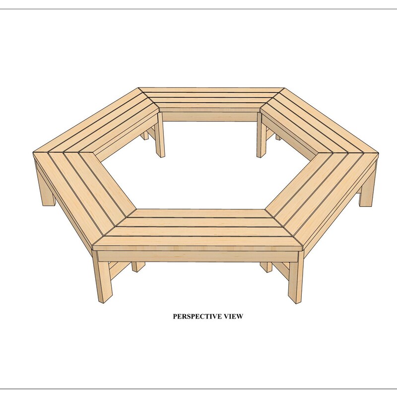 Tree Bench Plans - Etsy