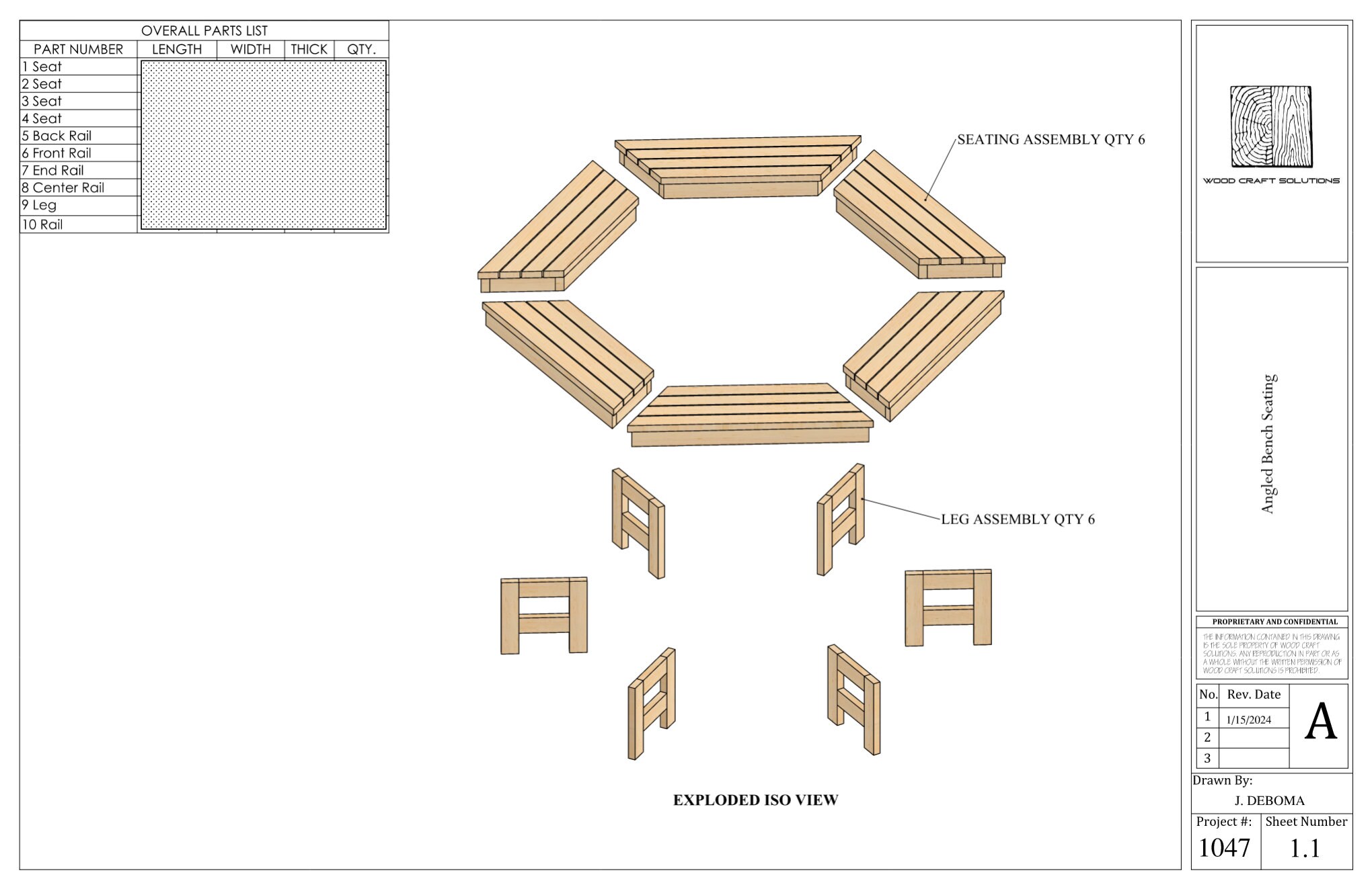 Hexagon/angled Bench Plans - Etsy