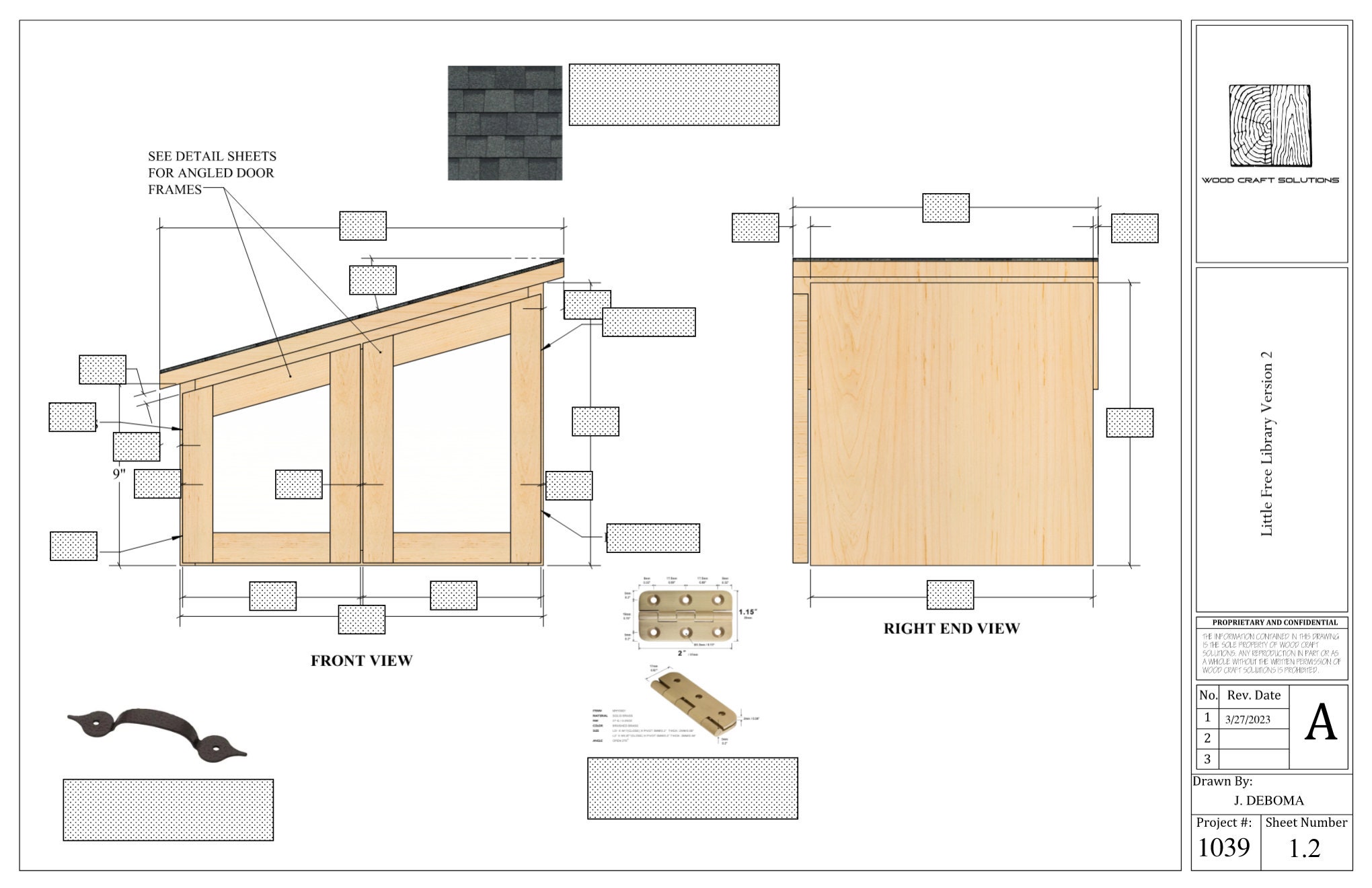 Little Free Library Version 2 Plans - Etsy