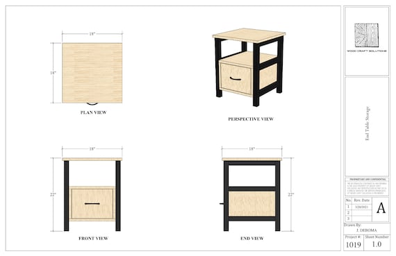 End Table Storage Plans | Etsy