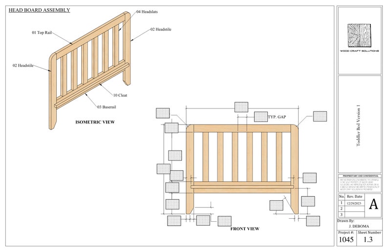 Toddler Bed Plans Version 1 - Etsy