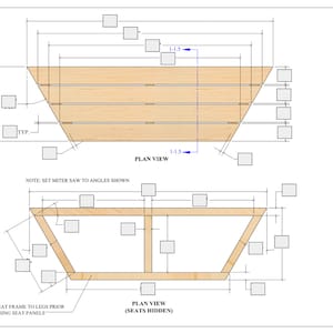 Hexagon/angled Bench Plans - Etsy