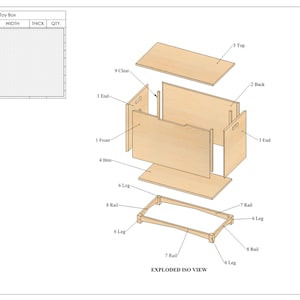 Kids Toy Box Plans - Etsy