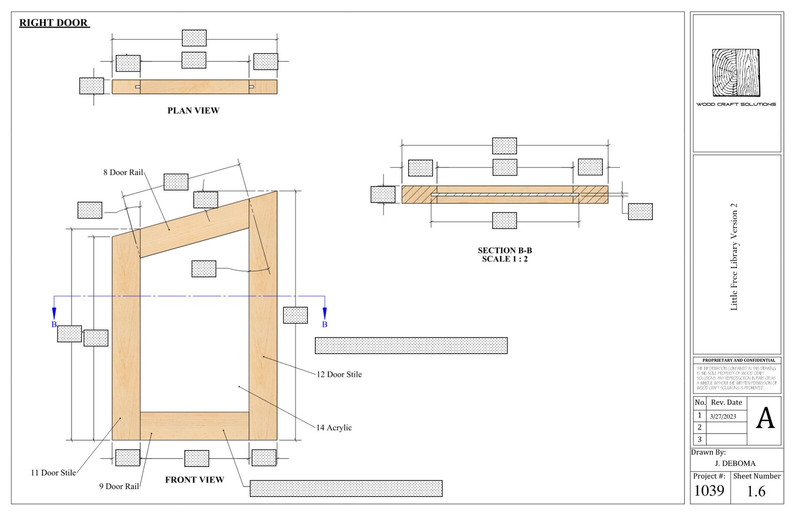 Little Free Library Version 2 Plans - Etsy