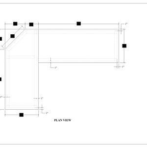 L-shaped Office Desk Plans - Etsy