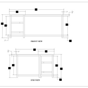L-shaped Office Desk Plans - Etsy
