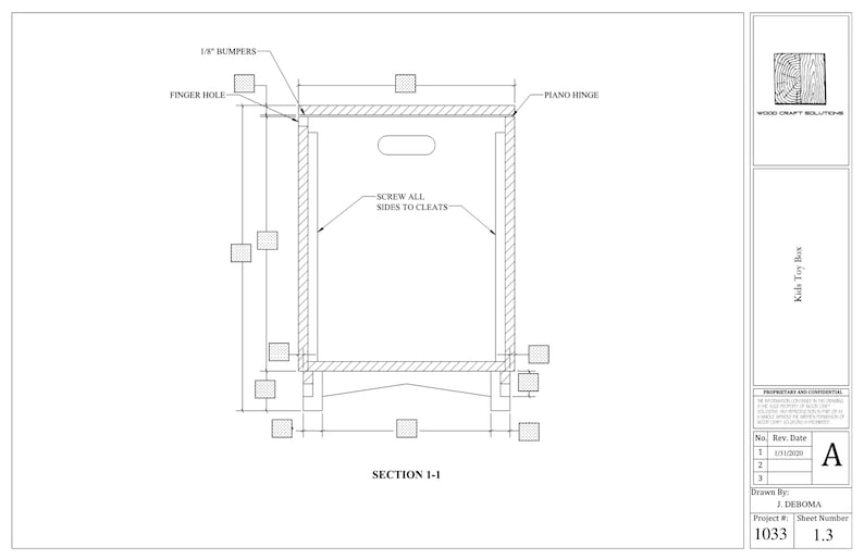 Kids Toy Box Plans - Etsy