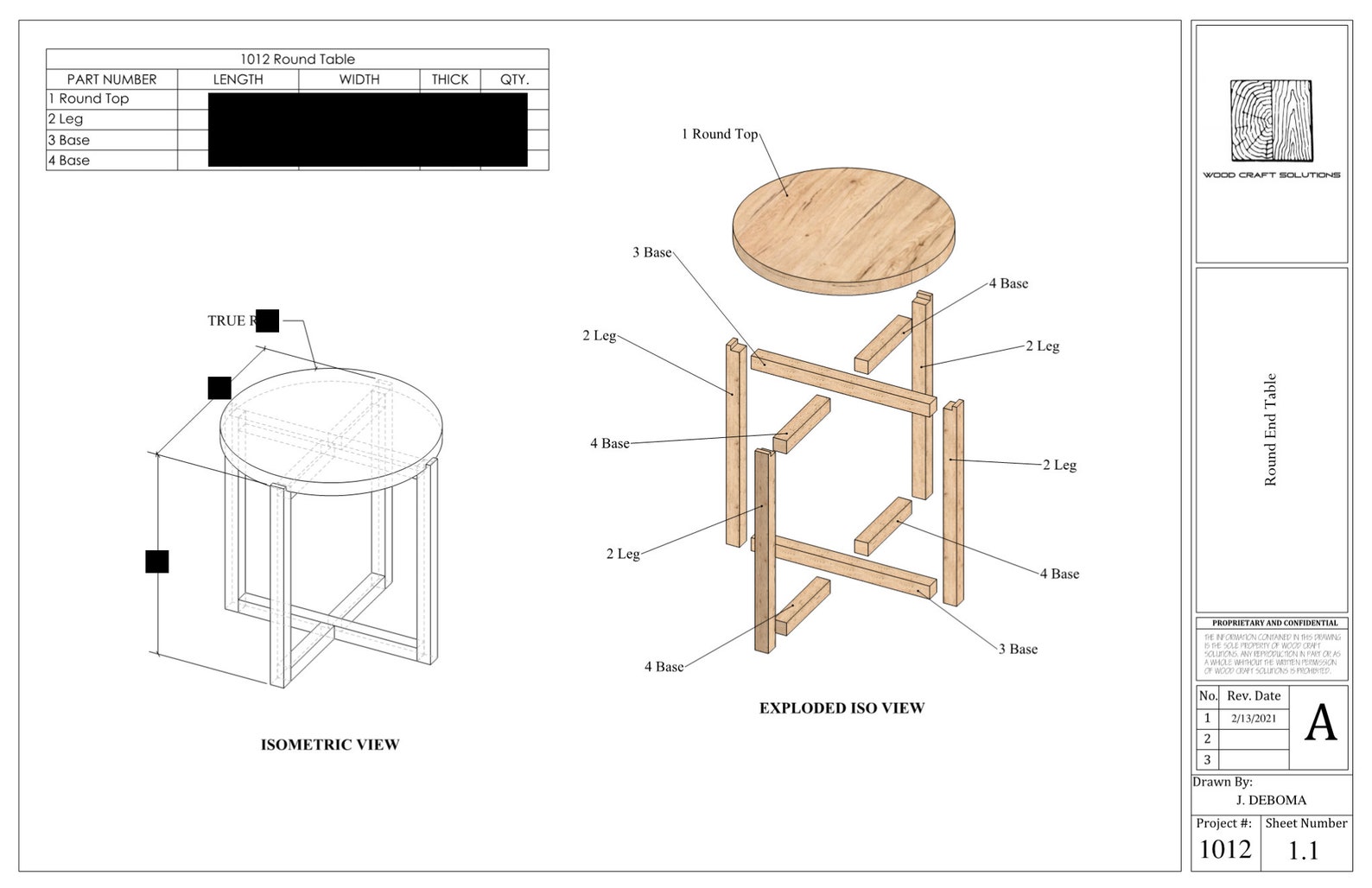 Round End Table Plans - Etsy