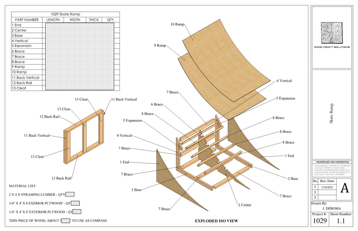 Skate Ramp Plans - Etsy
