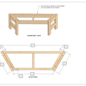 Hexagon/angled Bench Plans - Etsy