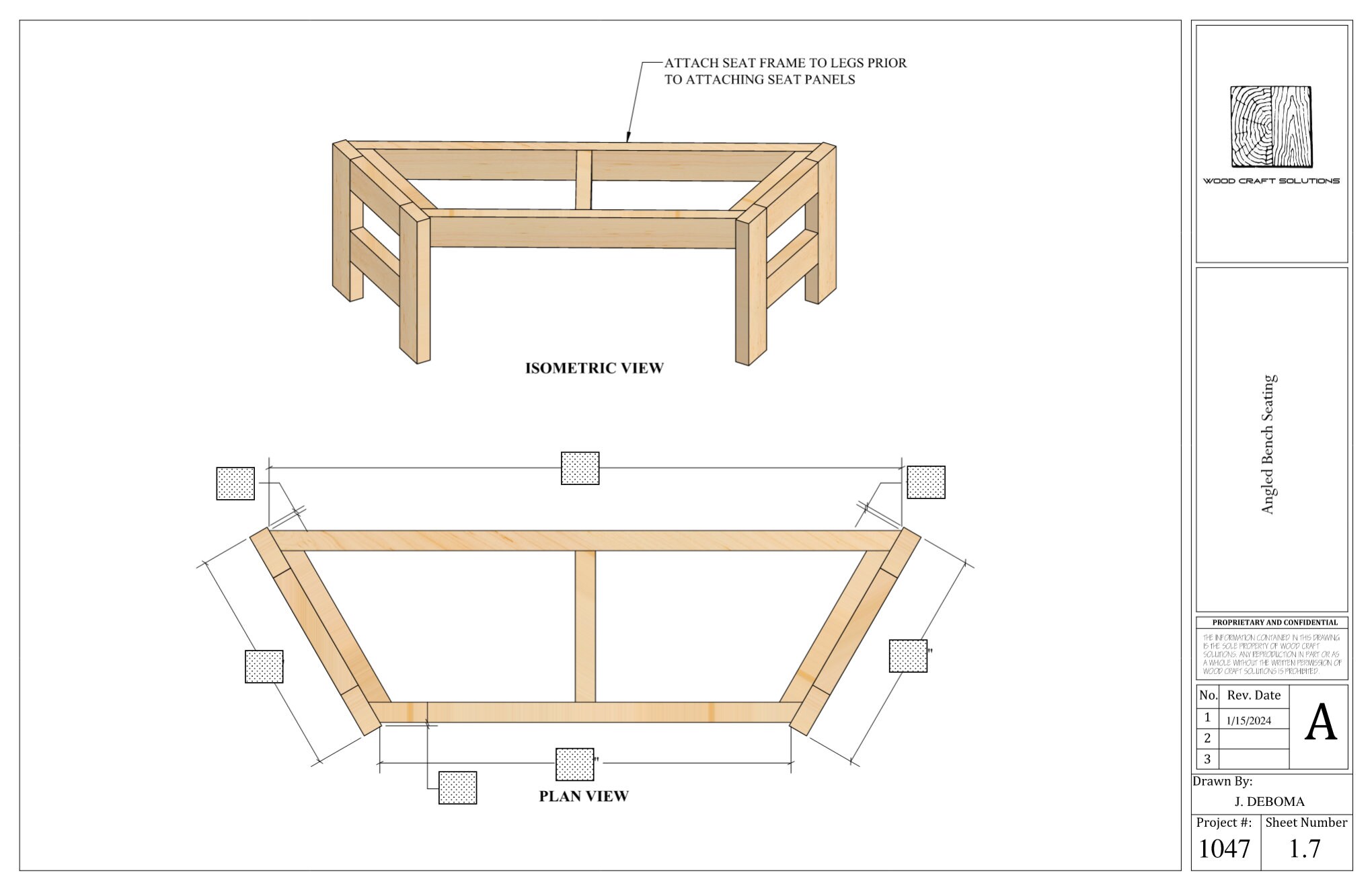 Hexagon/angled Bench Plans - Etsy