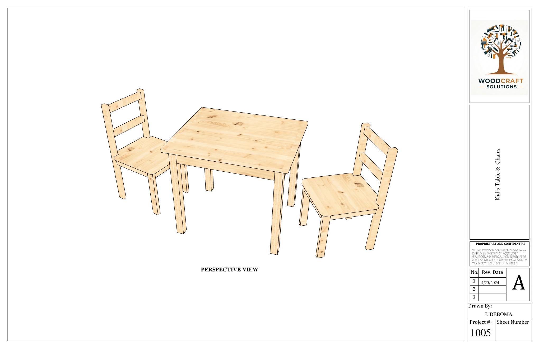 Table Drawing For Kids