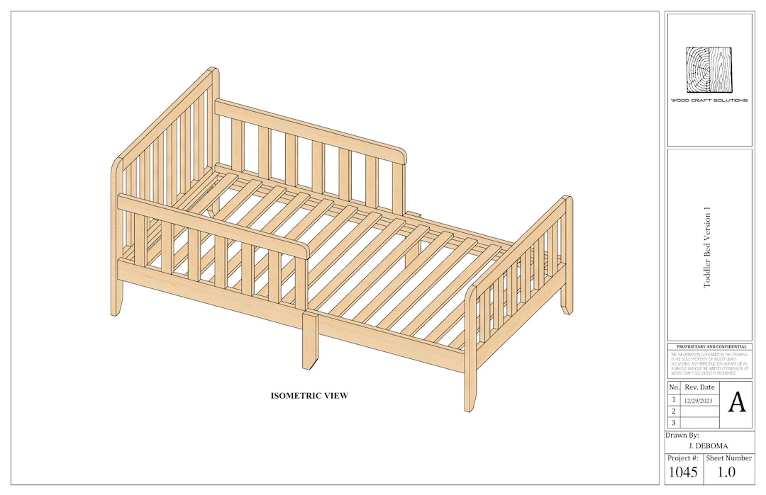 Toddler Bed Plans Version 1 - Etsy