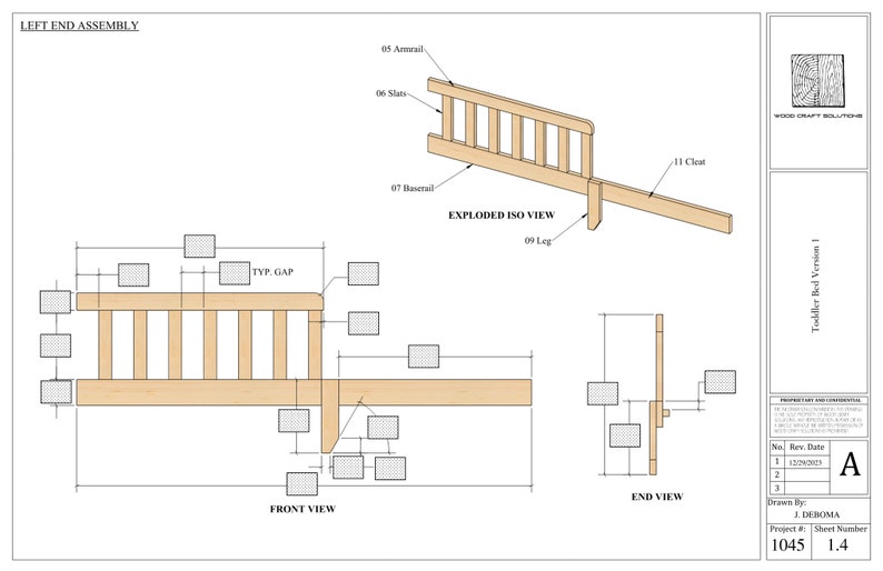 Toddler Bed Plans Version 1 - Etsy