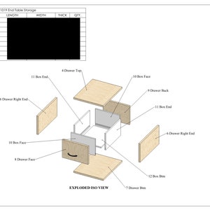 End Table Storage Plans - Etsy