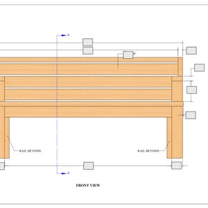 2x4 Large Bench Plans - Etsy