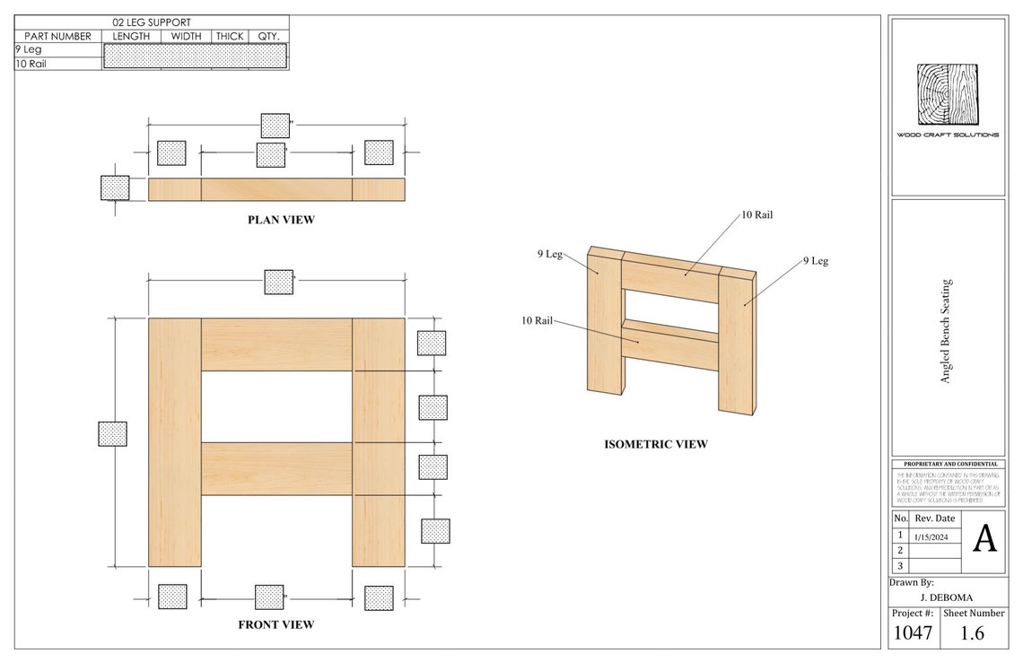 Hexagon/angled Bench Plans - Etsy