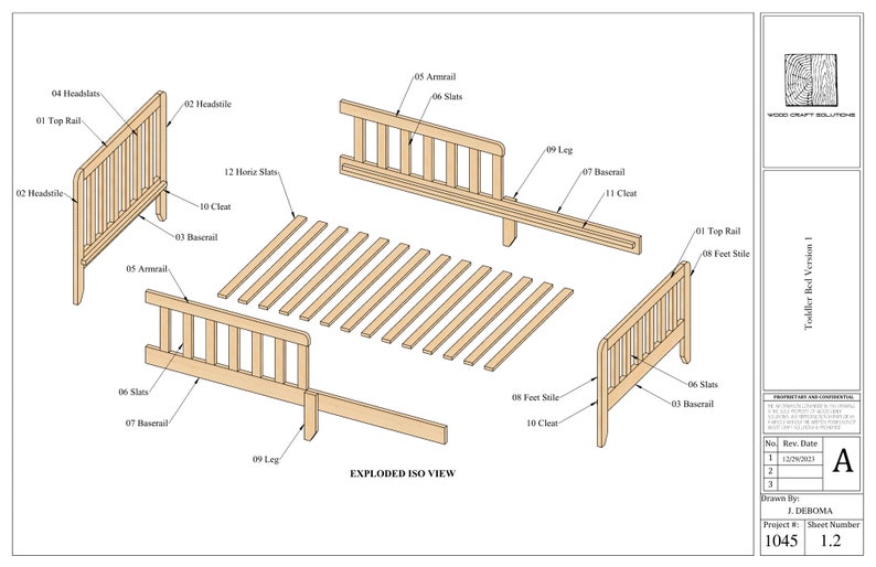 Toddler Bed Plans Version 1 - Etsy