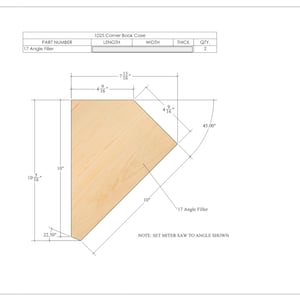 Corner Angled Bookcase - Etsy
