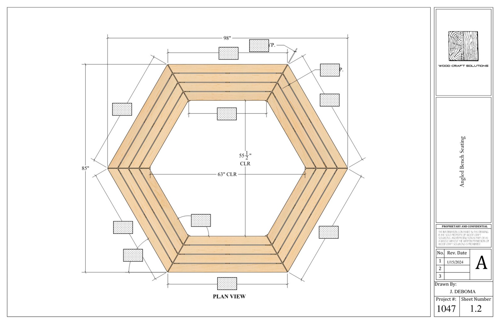 Hexagon/angled Bench Plans - Etsy