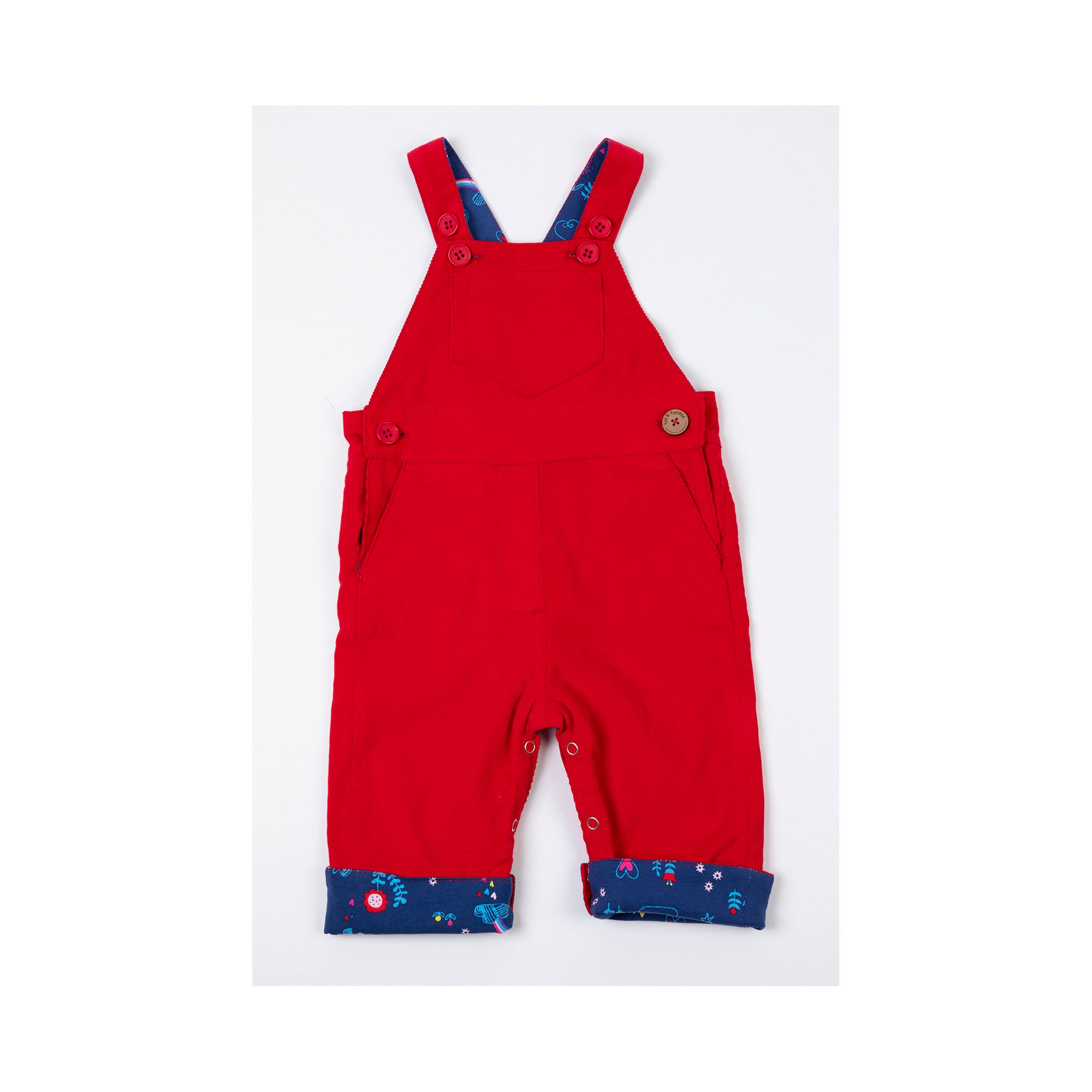 Children's Bright Red Needlecord Dungarees - Etsy UK