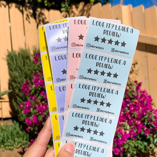 Etsy Review Labels - Etsy