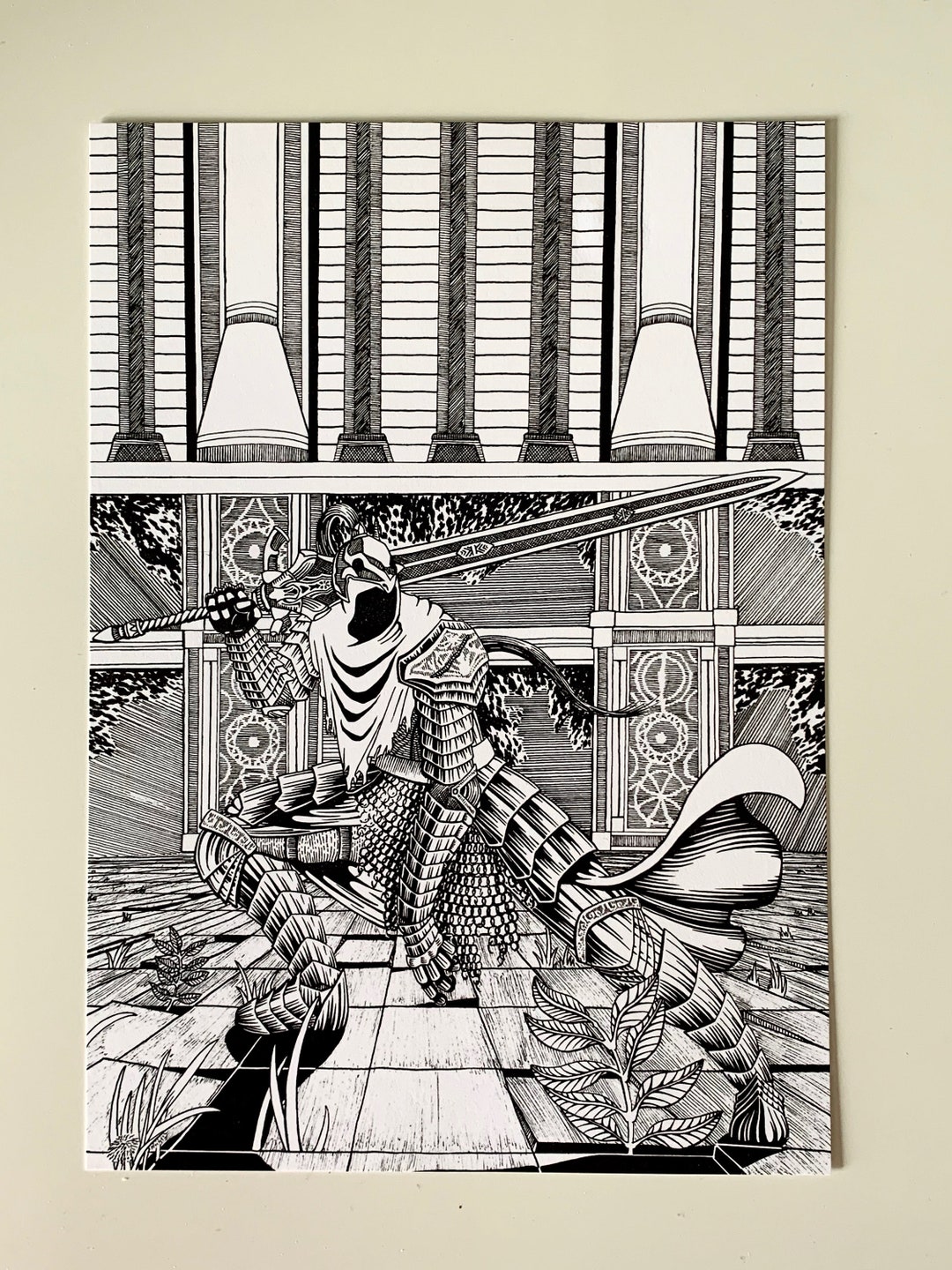 Artorias the Abyss Walker Fan Art Traditional Print - Etsy