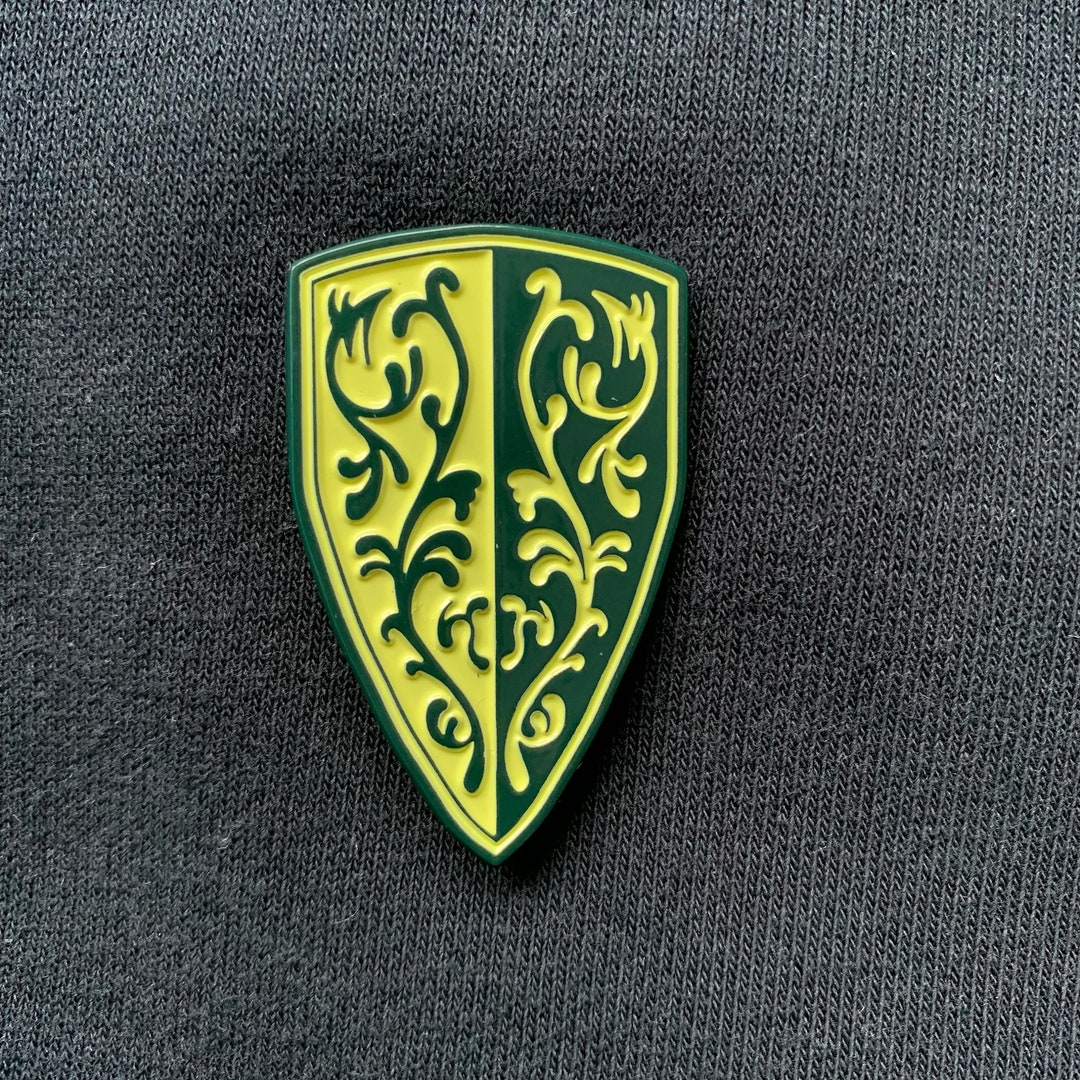 Grass Crest Shield - Soft Enamel Pin - Etsy