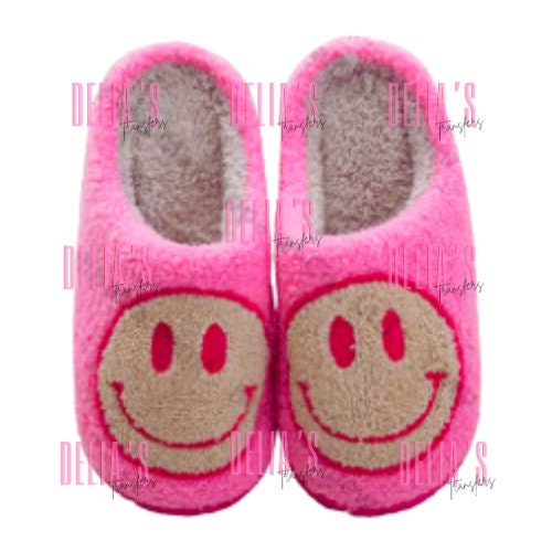 Happy Face Slippers, Smile Slippers, Happy Face Slippers, Indoor ...
