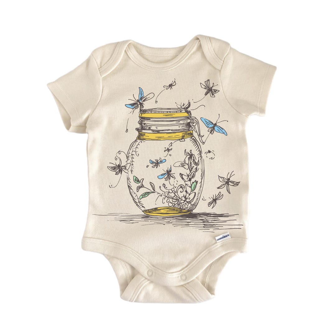 Cottagecore Fireflies Firefly Bug Onesie® - Cute Funny Clothes Newborn ...