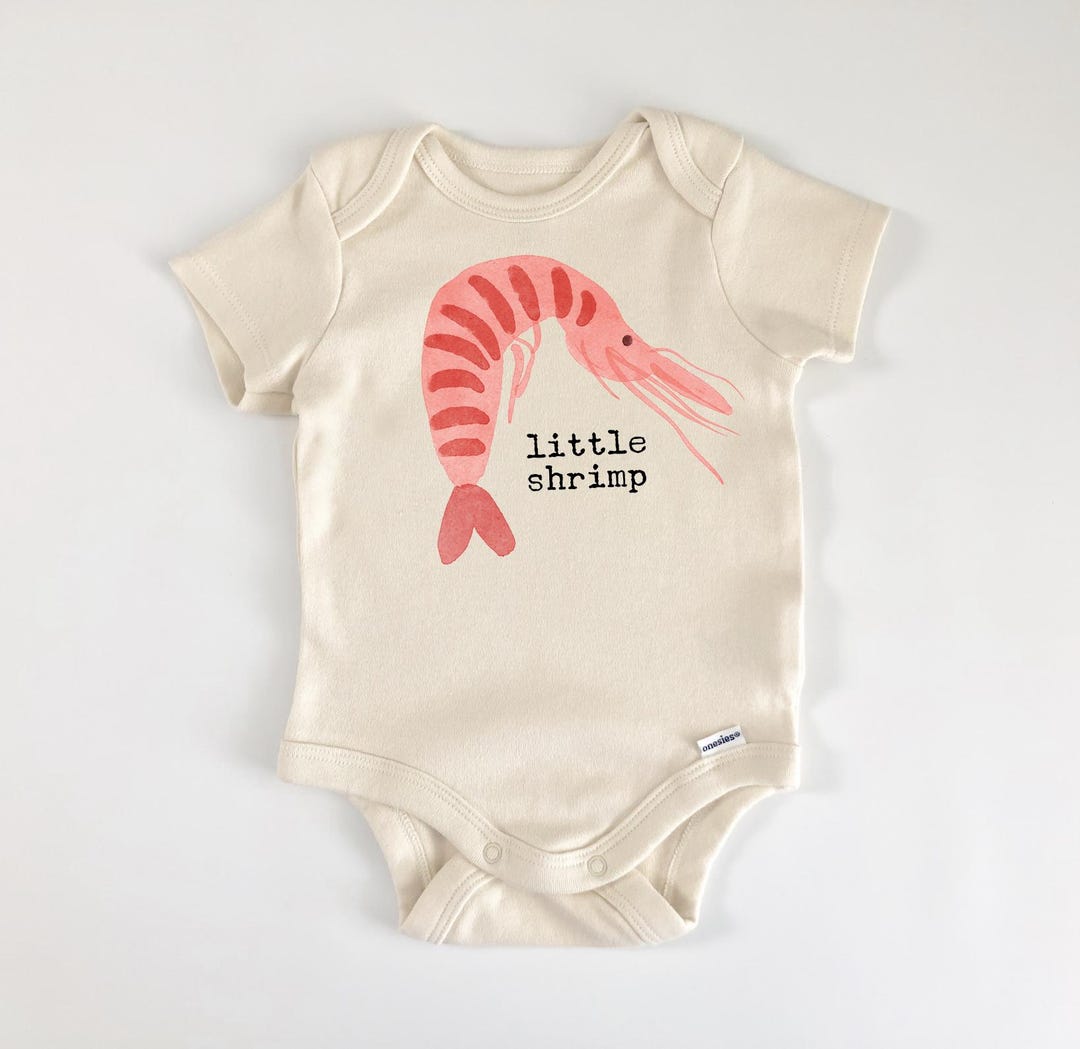 Little Shrimp Baby Onesie®, Seafood Baby Onesie®, Shrimp Onesie®, Fish ...