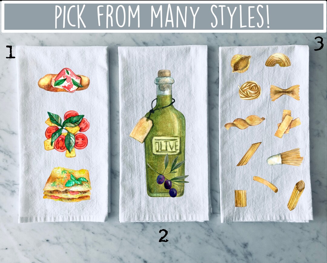 Italian Inspired Dish Towel | Cooks Gift | Italy Decor | Tea Towel ...
