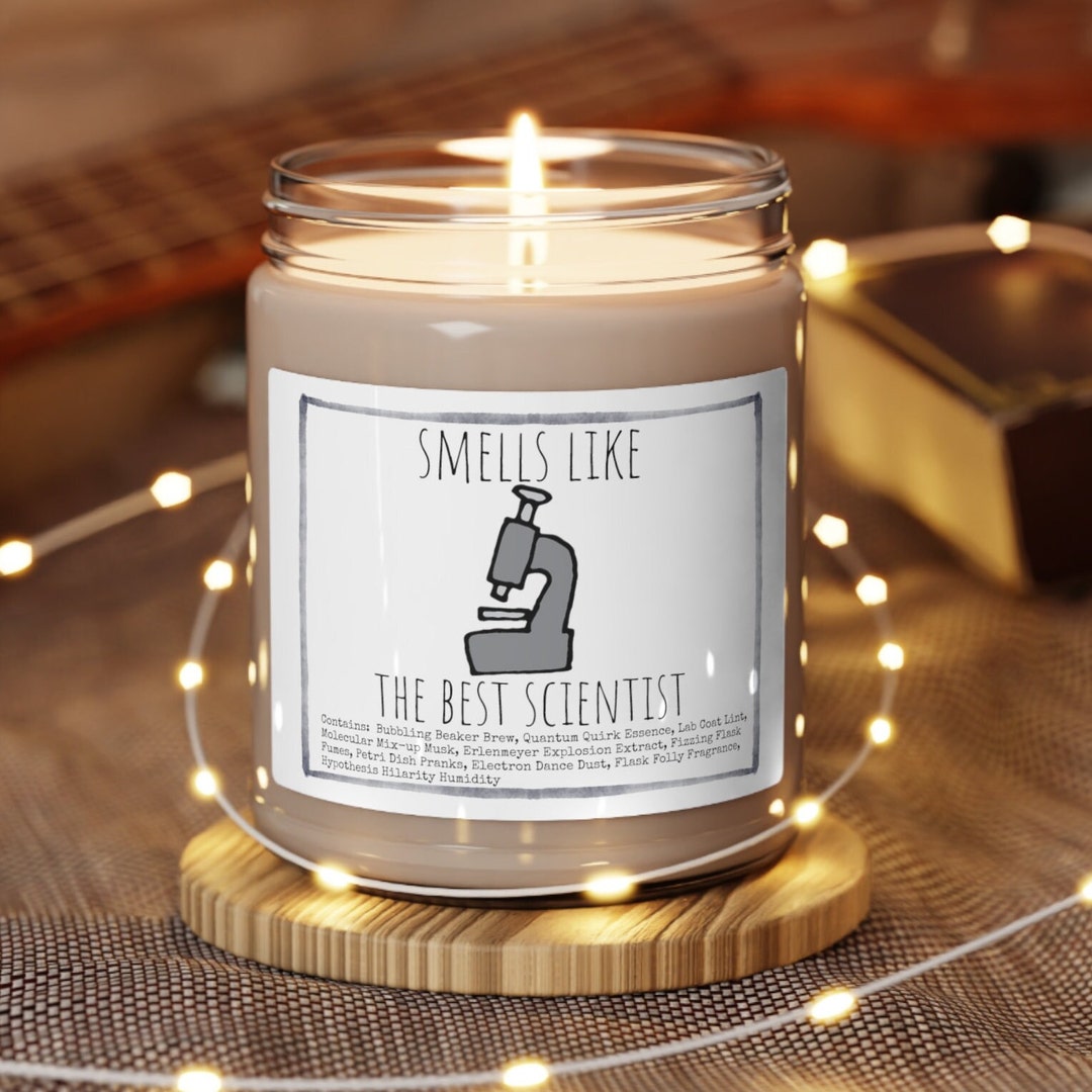 Scientist Candle, Scientist Gift, Science Teacher Gift, Science Gift ...