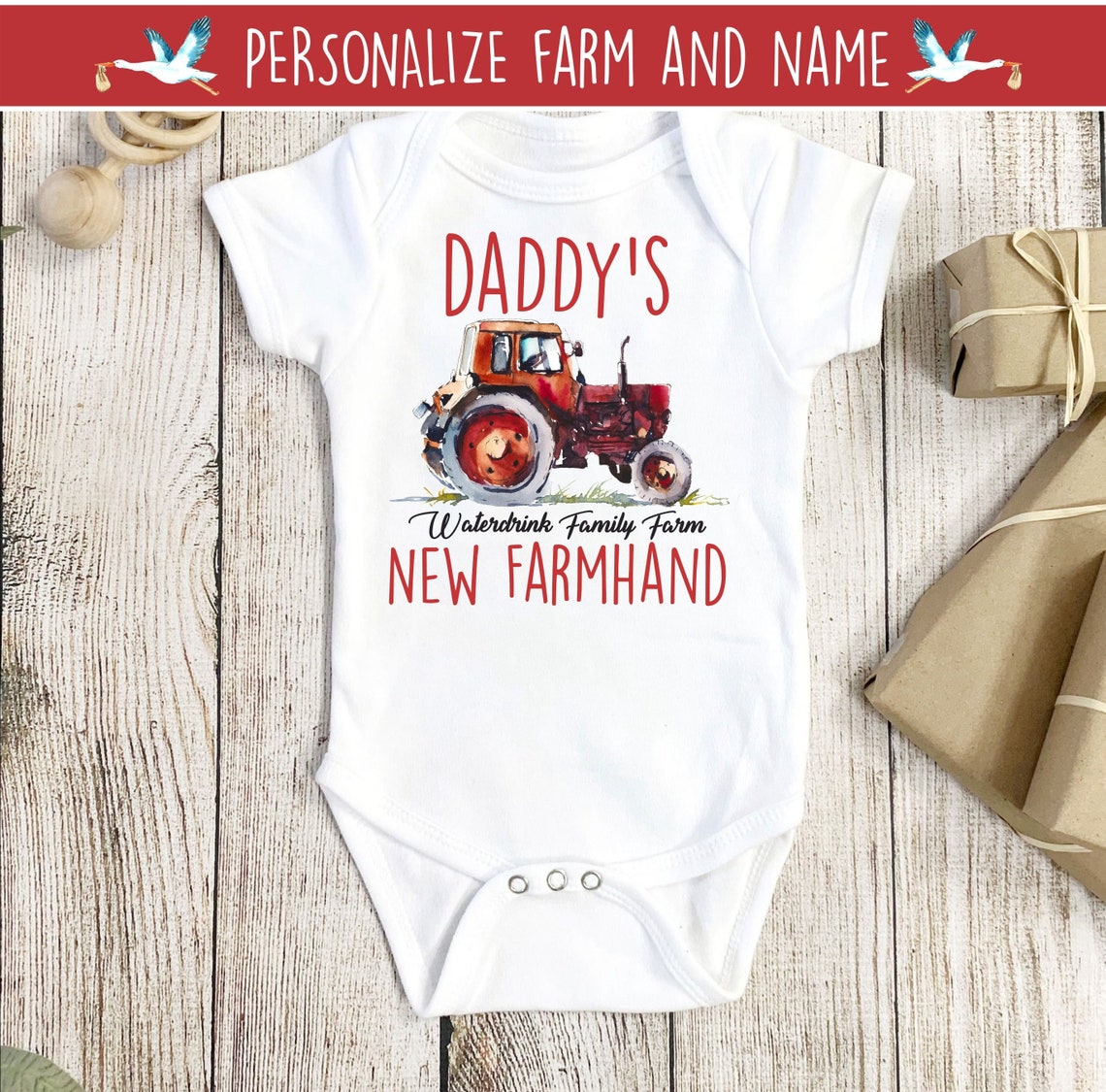 Daddys Farm Onesie® Daddy Farm Gift Dad Farm Gift Farm - Etsy