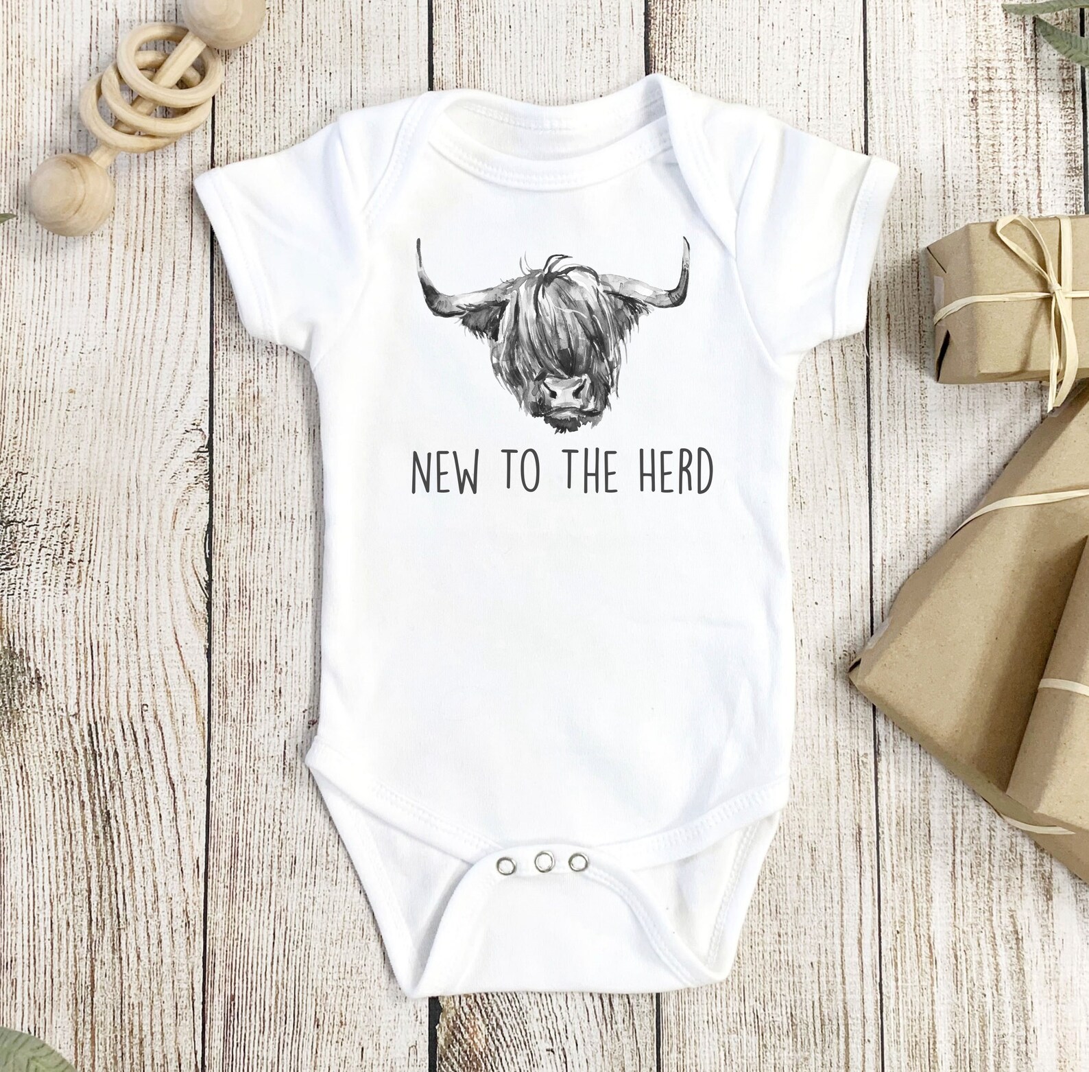 New to the Herd Onesie® Cow Onesie® Farm Onesie® Cow Baby | Etsy