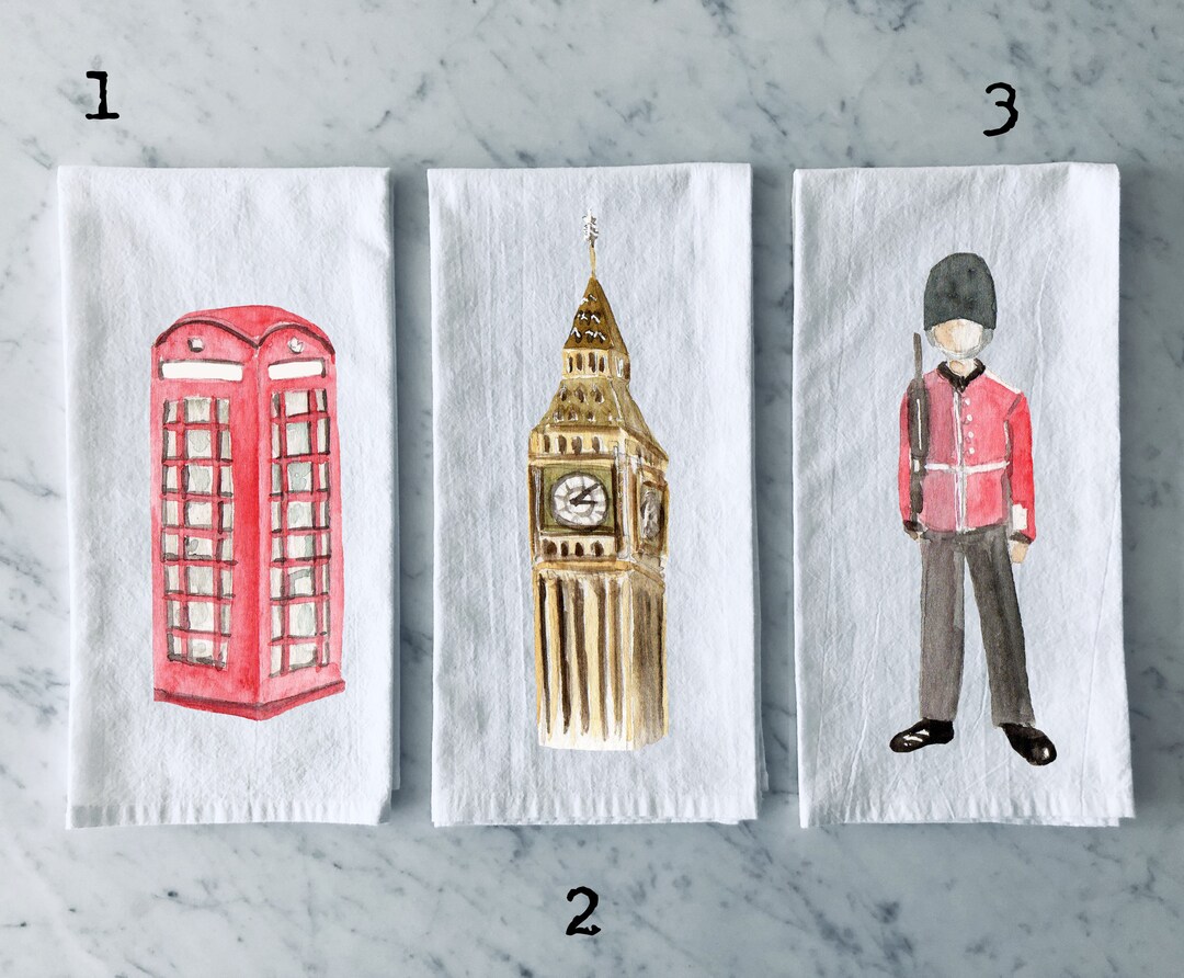 English Tea Towel, Tea Towel, England Tea Towel, British Tea Towel ...