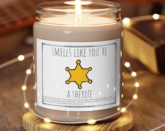 Personalized Police Officer Retirement Gift Candle Gift for Police ...