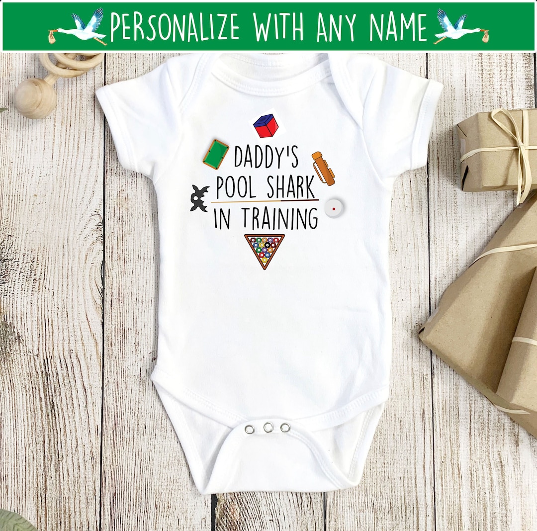 Pool Shark Onesie®, Billiard Onesie®, Pool Table Onesie®, Billiard Baby ...