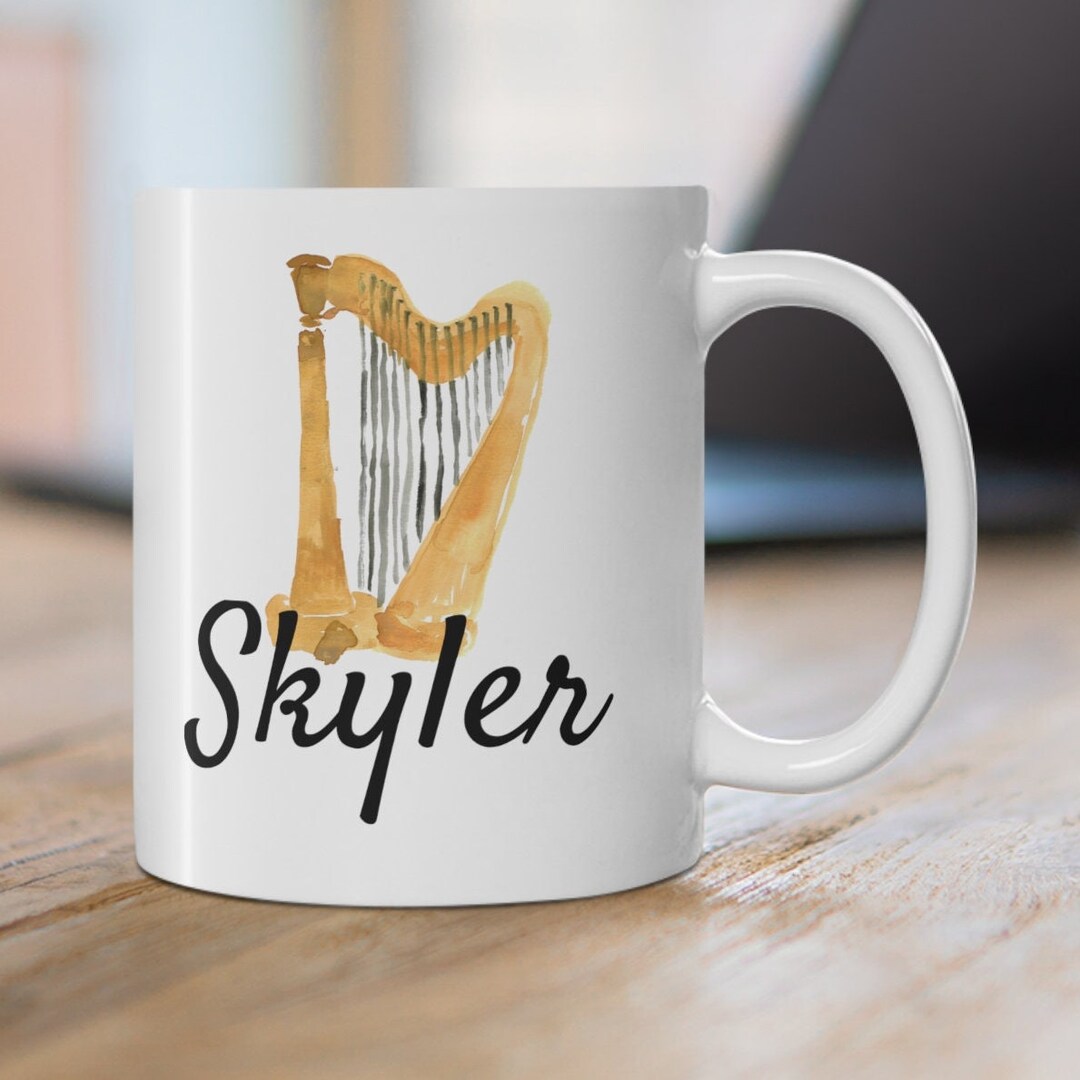 Harp Mug Harp Gift Cute Harp Gift Cute Harp Mug Cute Harp - Etsy